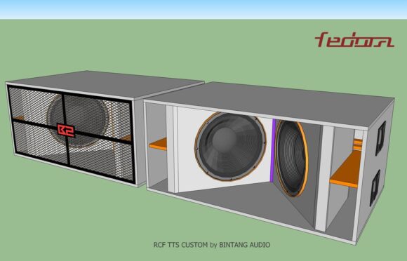 Skema Box Subwoofer RCF TTS36 18-Inch Custom - Technolati Tutorial