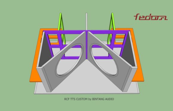 Skema Box Subwoofer RCF TTS36 18-Inch Custom - Technolati Tutorial